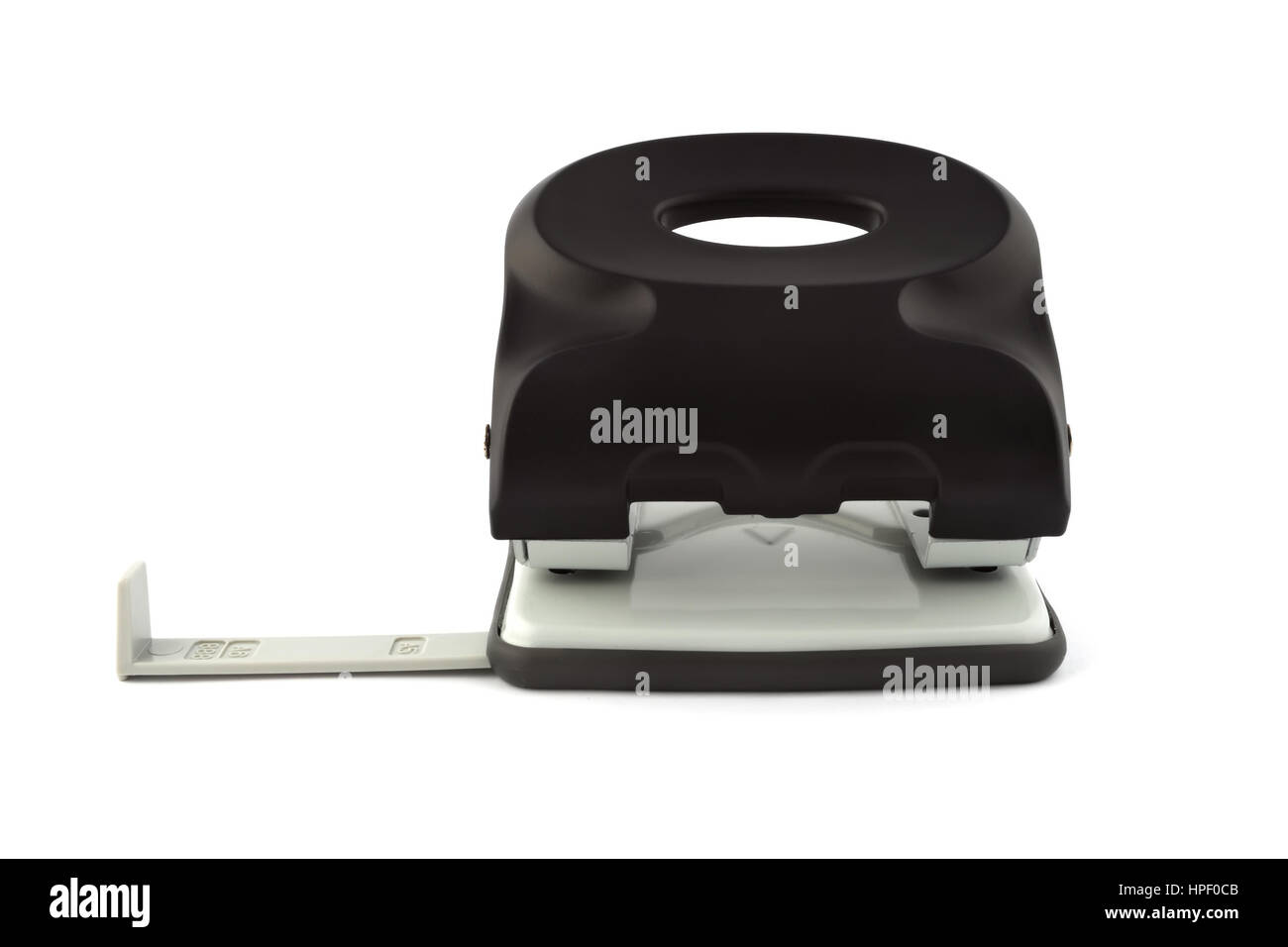 Black hole puncher isolated on white background Stock Photo - Alamy