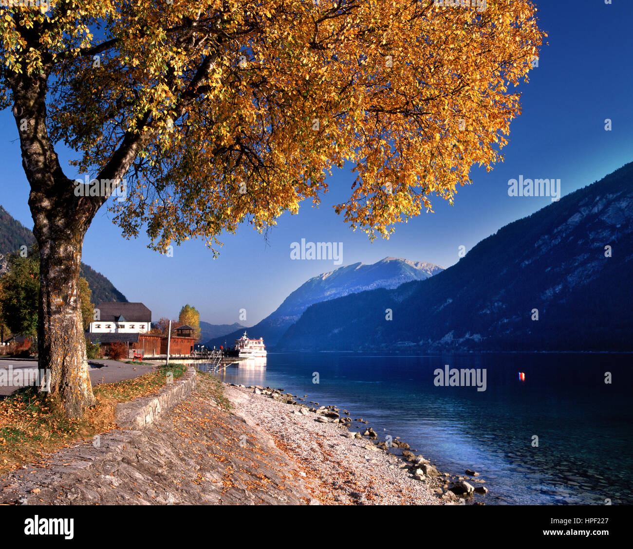 Pertisau village in autumn, Achensee, Tyrol, Austria Stock Photo - Alamy