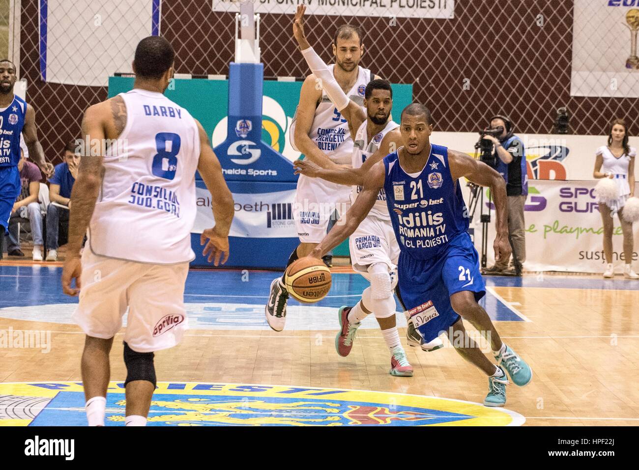 April 30, 2015: Jermaine Jonte Flowers #21 of CSU Ploiesti in action ...