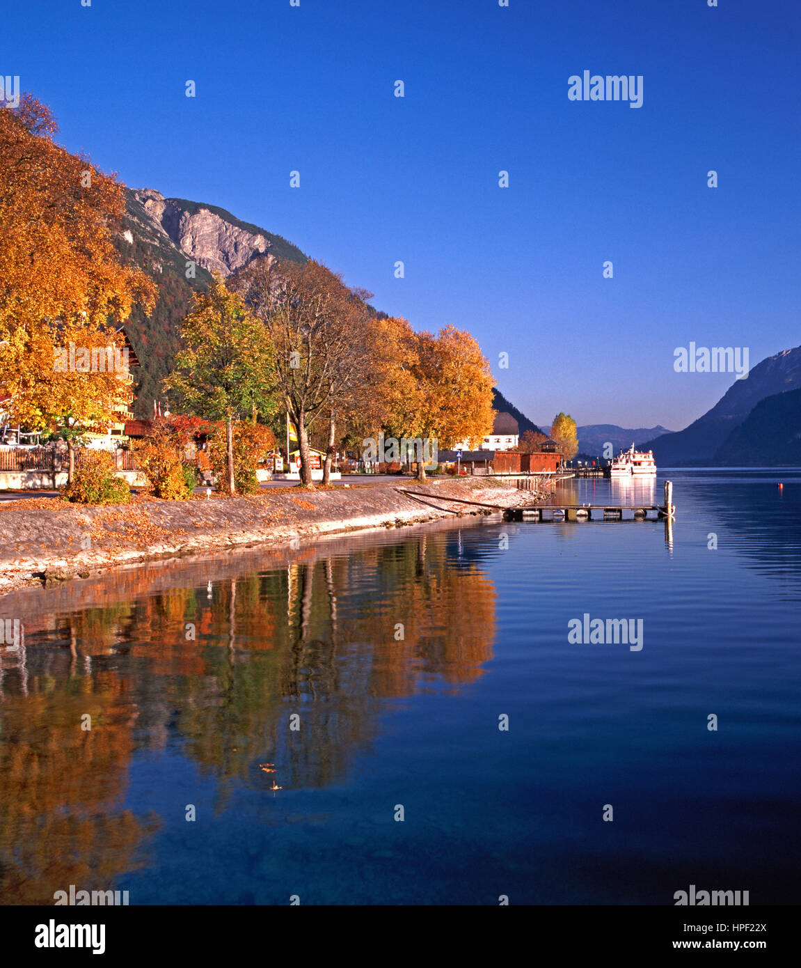 Pertisau village in autumn, Achensee, Tyrol, Austria Stock Photo - Alamy
