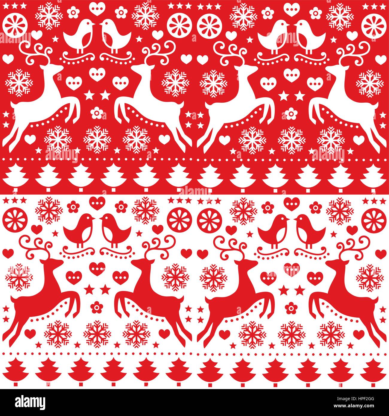 Reindeer pattern wallpaper hi-res stock photography and images - Alamy