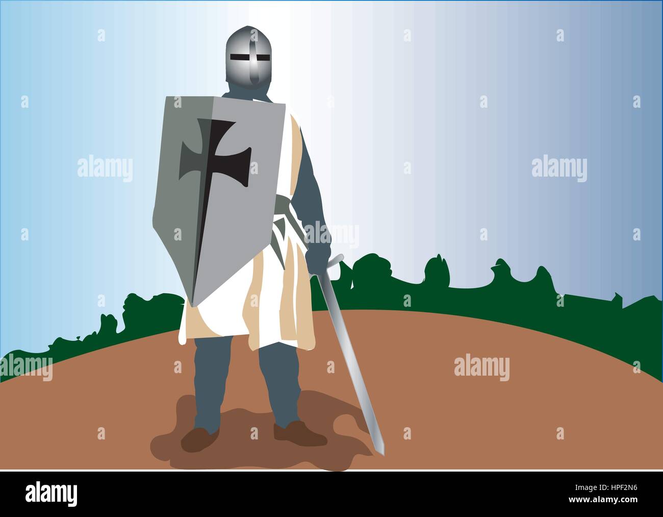 Knight templar Stock Vector Images - Alamy