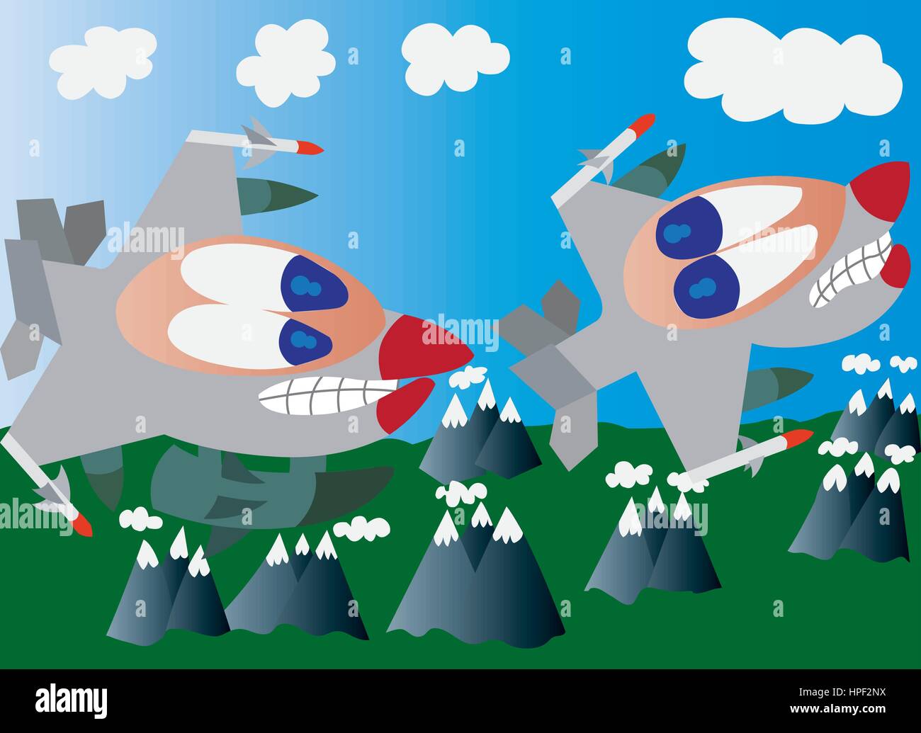 Air battles Stock Vector Images - Alamy