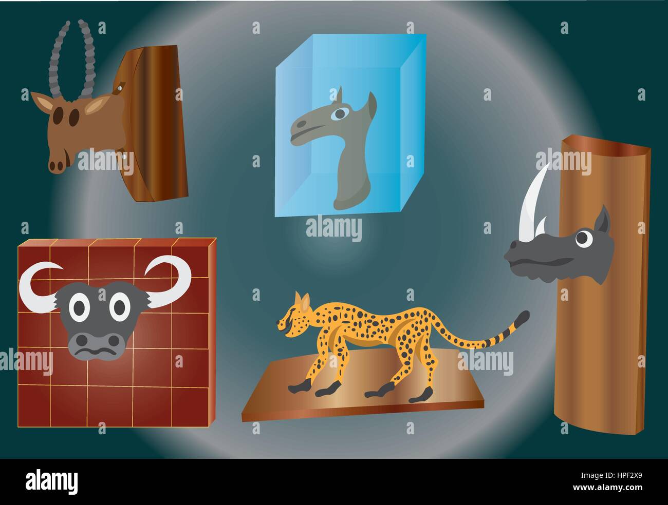 Display of items Stock Vector Images - Alamy