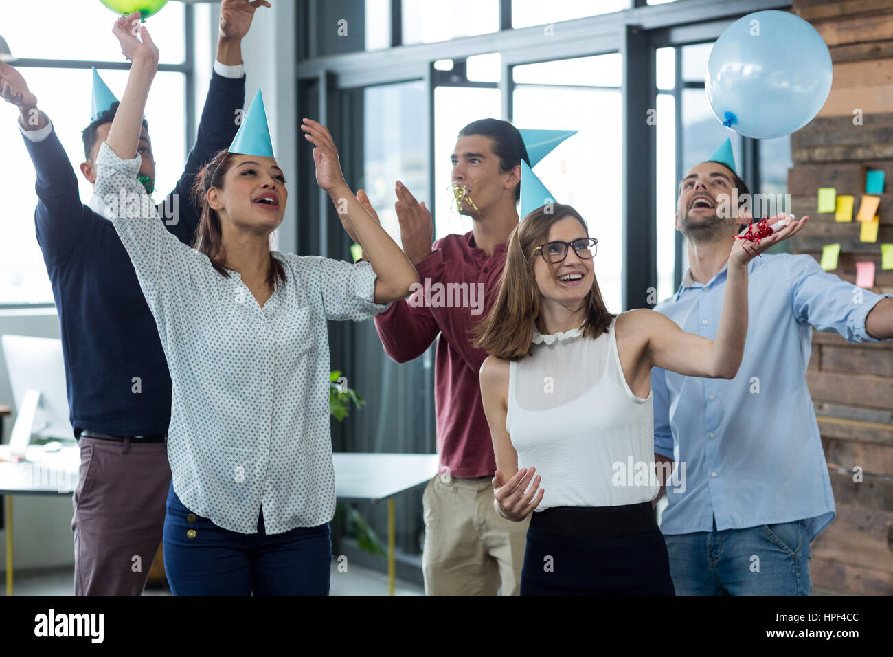 Business people having fun in office Stock Photo - Alamy