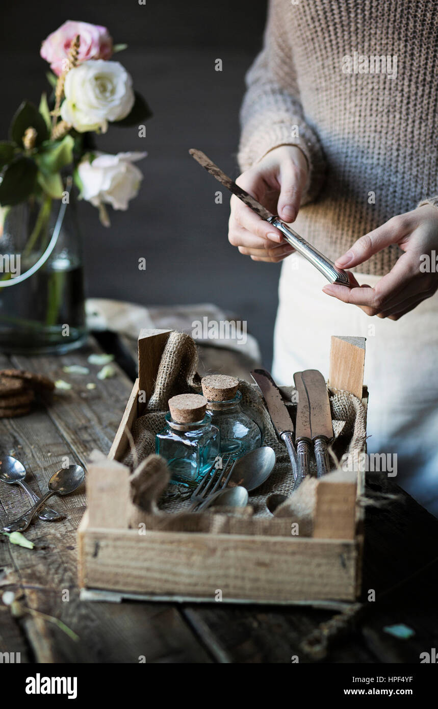 Props table hi-res stock photography and images - Alamy