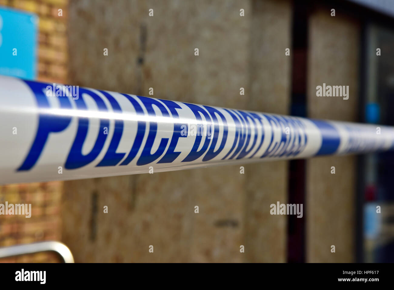Crime scene cordon tape hi-res stock photography and images - Alamy