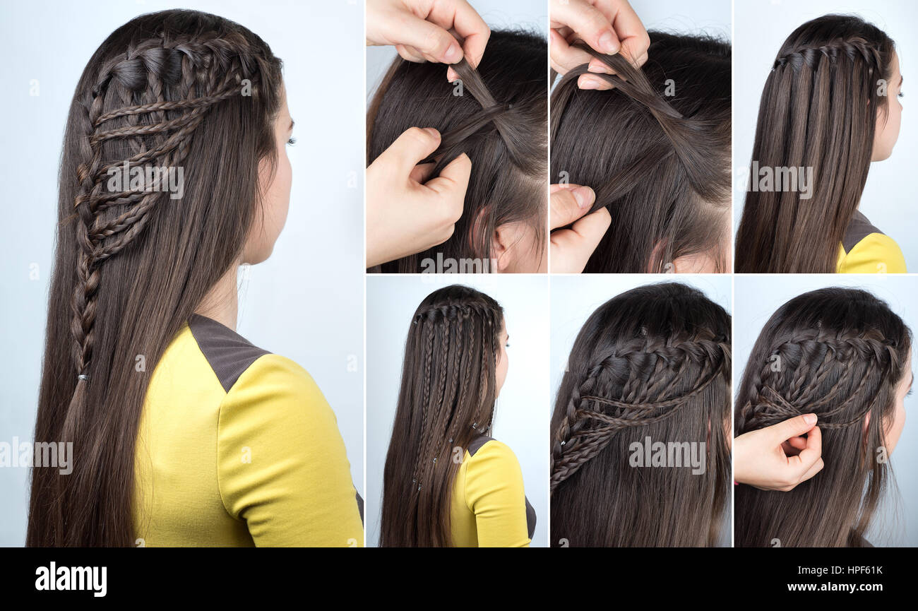 Water Fall Hair Braid Tutorial Step By Step