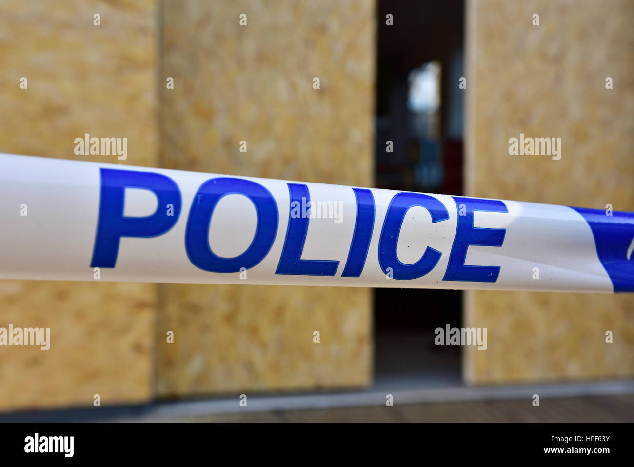Crime scene uk tape hi-res stock photography and images - Alamy