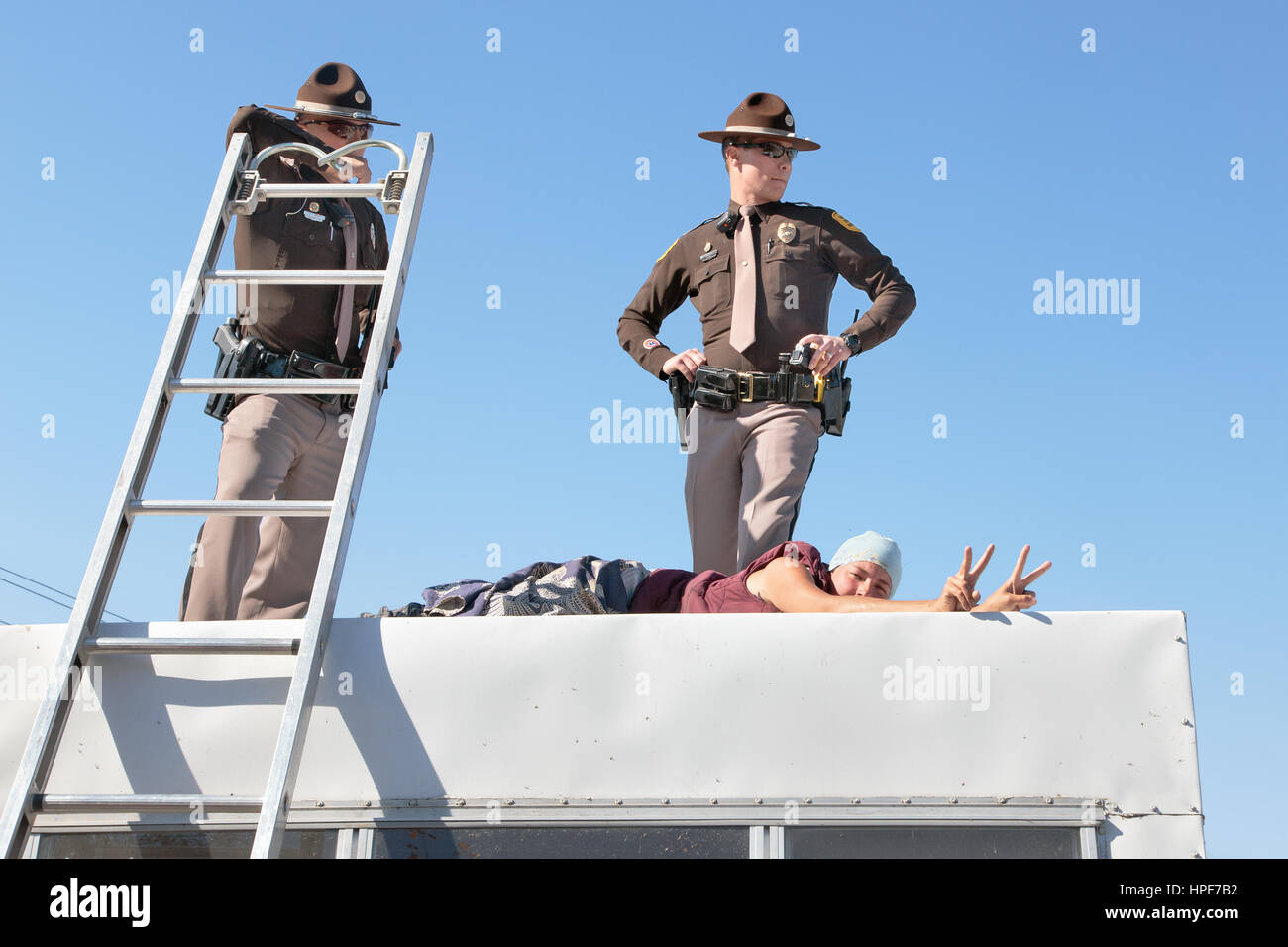 Protesters blocked access hi-res stock photography and images - Alamy