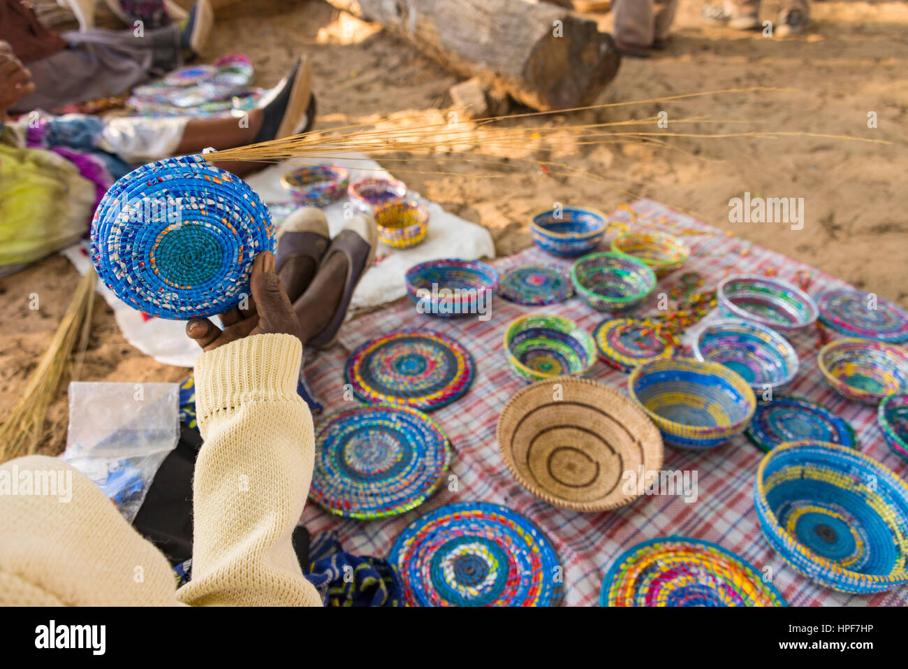 Zimbabwean woman create hand crafted bowls near Hwange National Park ...