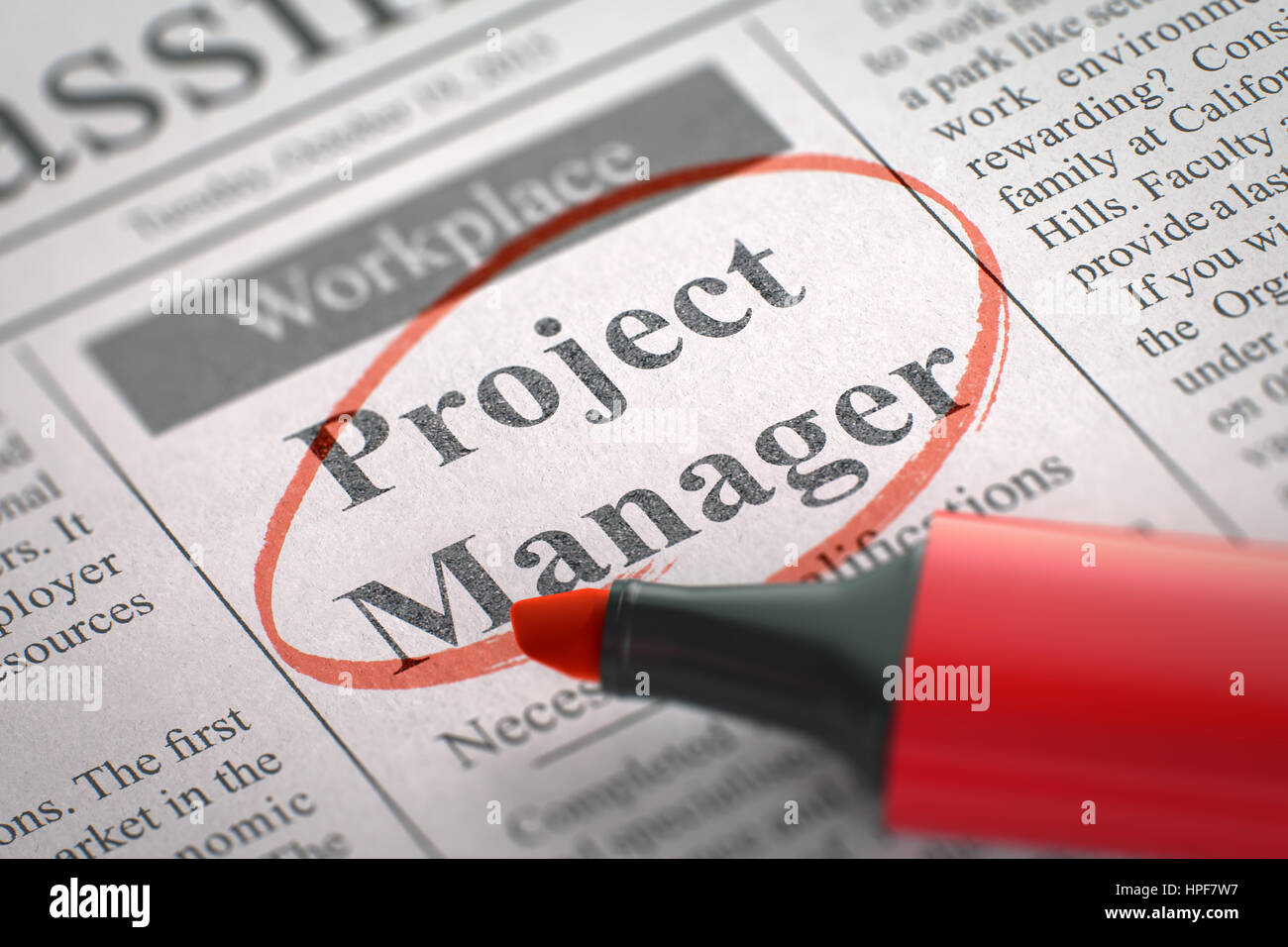 Project Manager. Newspaper with the Advertisements and Classifieds Ads ...