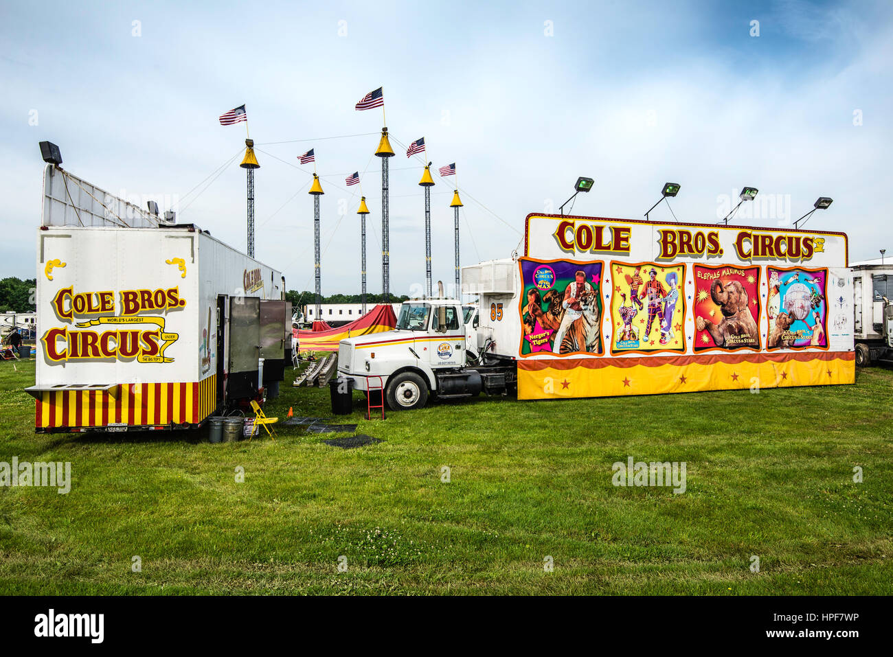 Cole Brothers Circus. Last season before closing Stock Photo - Alamy