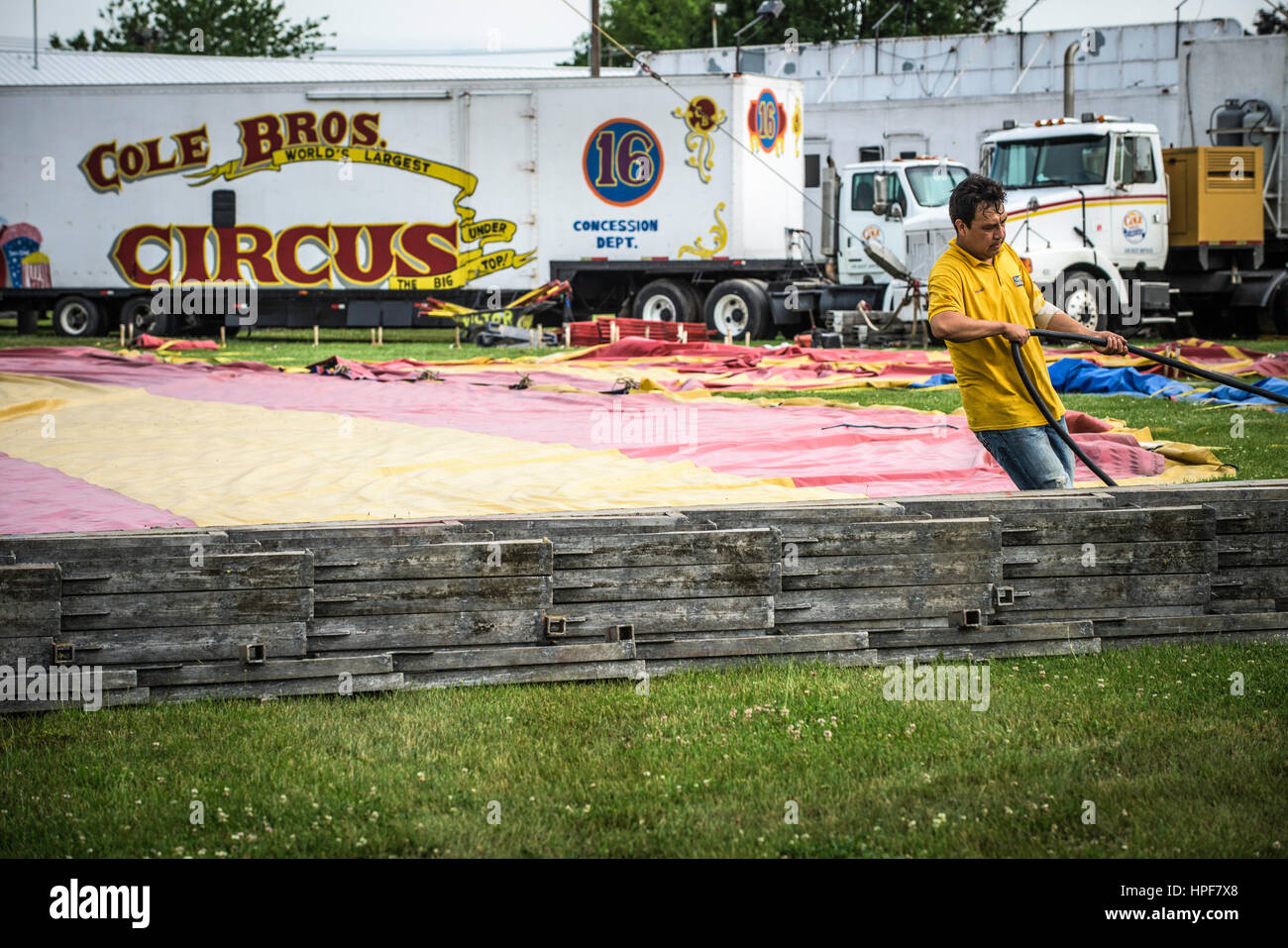 Cole Brothers Circus. Last season before closing Stock Photo - Alamy