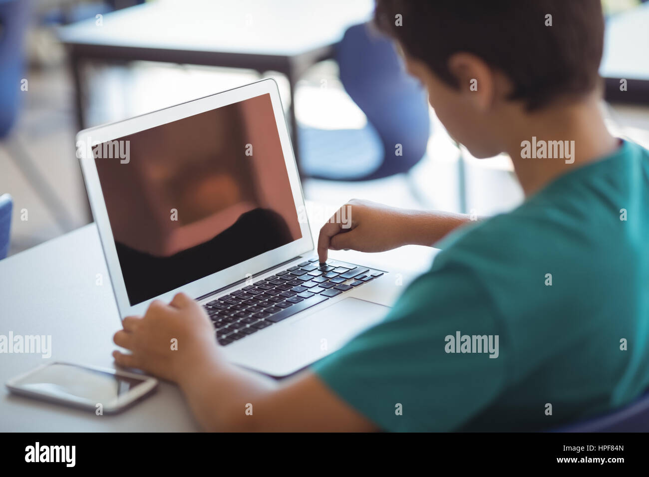 Middle school classroom laptop hi-res stock photography and images - Alamy