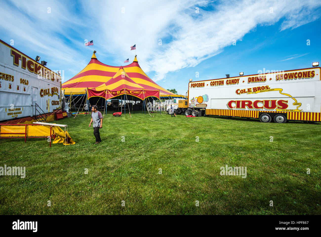 Cole Brothers Circus. Last season before closing Stock Photo - Alamy