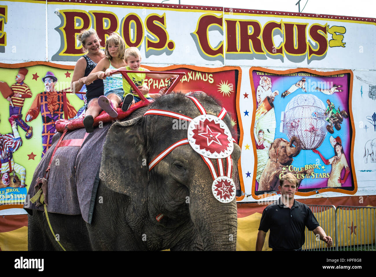 Cole Brothers Circus. Last season before closing Stock Photo - Alamy