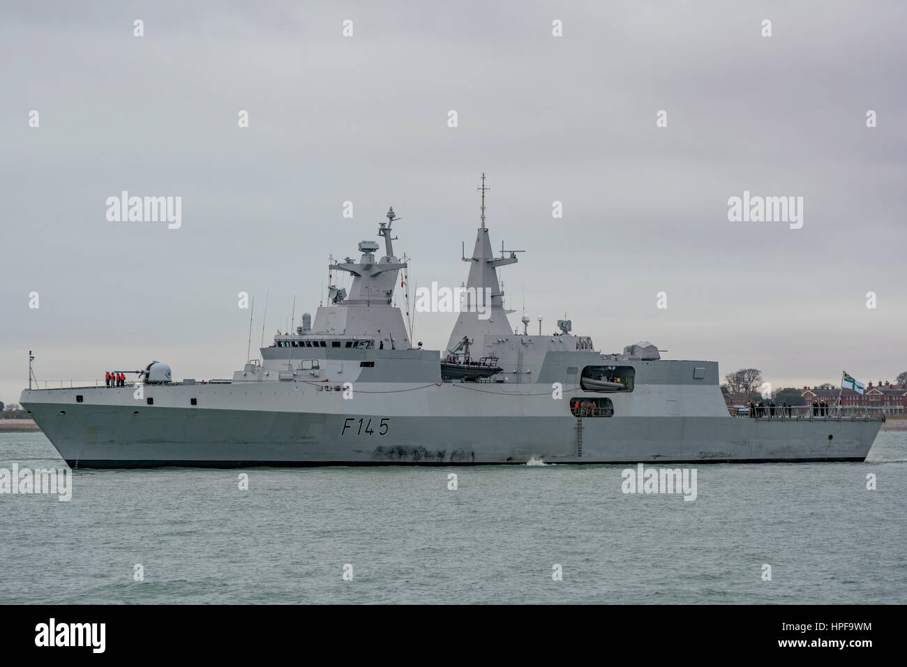 SAS Amatola (F145) commemorating the sinking of the WW1 troop ship, SS ...