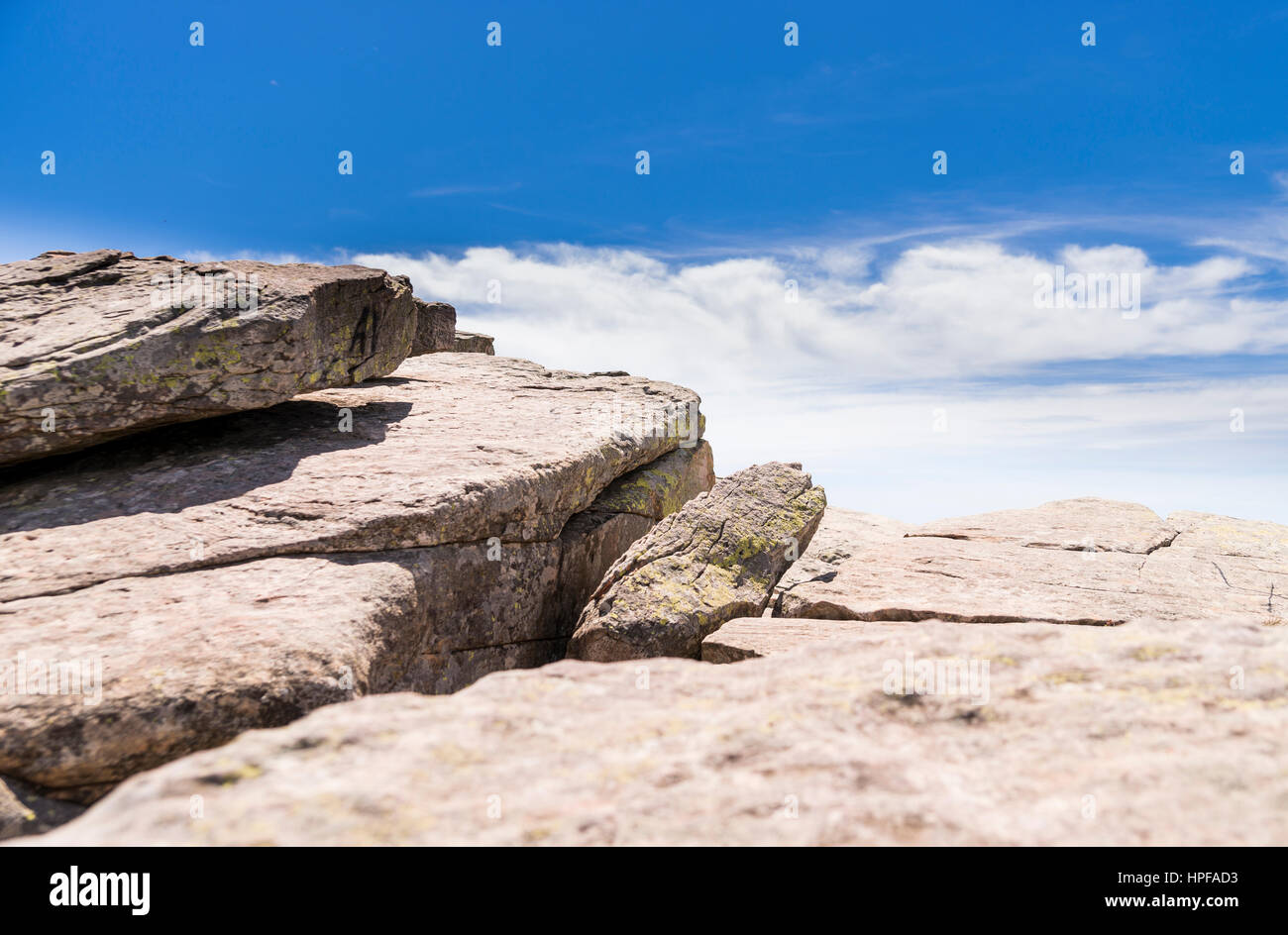 Mountain formed by stone slabs Stock Photo - Alamy