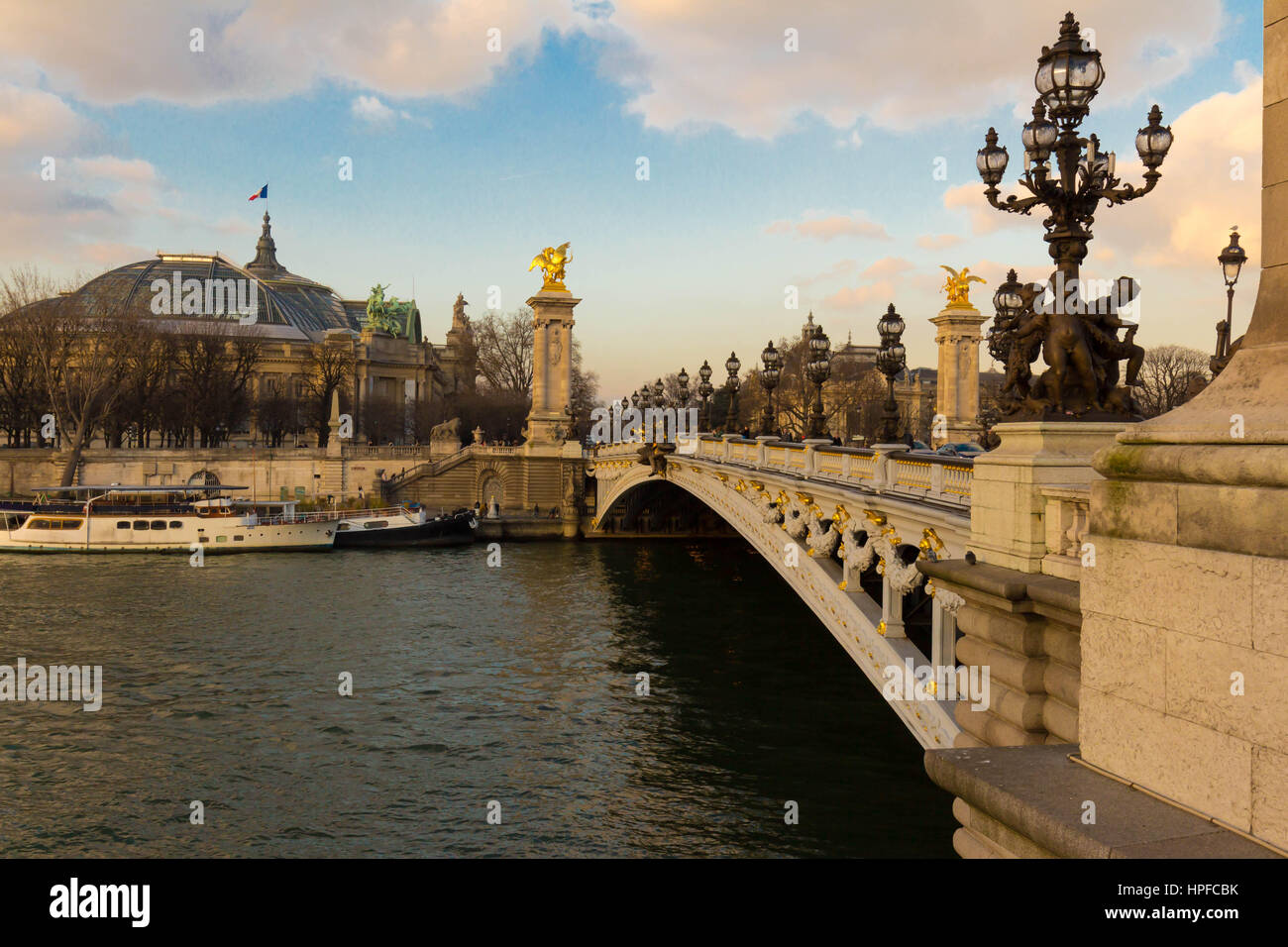 The Alexandre III Bridge, Paris France Stock Photo - Alamy