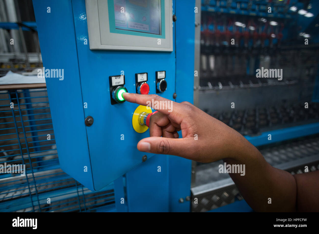 Start button manufacture hi-res stock photography and images - Alamy