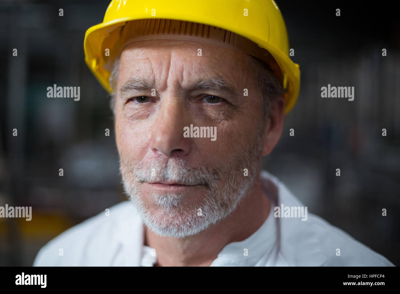 Portrait of confident factory worker in factory Stock Photo - Alamy