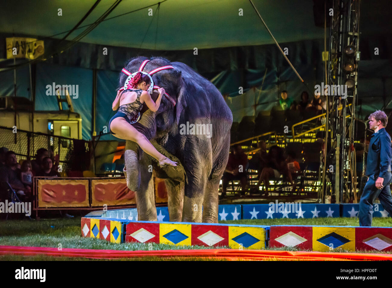 Cole Brothers Circus. Last season before closing Stock Photo - Alamy