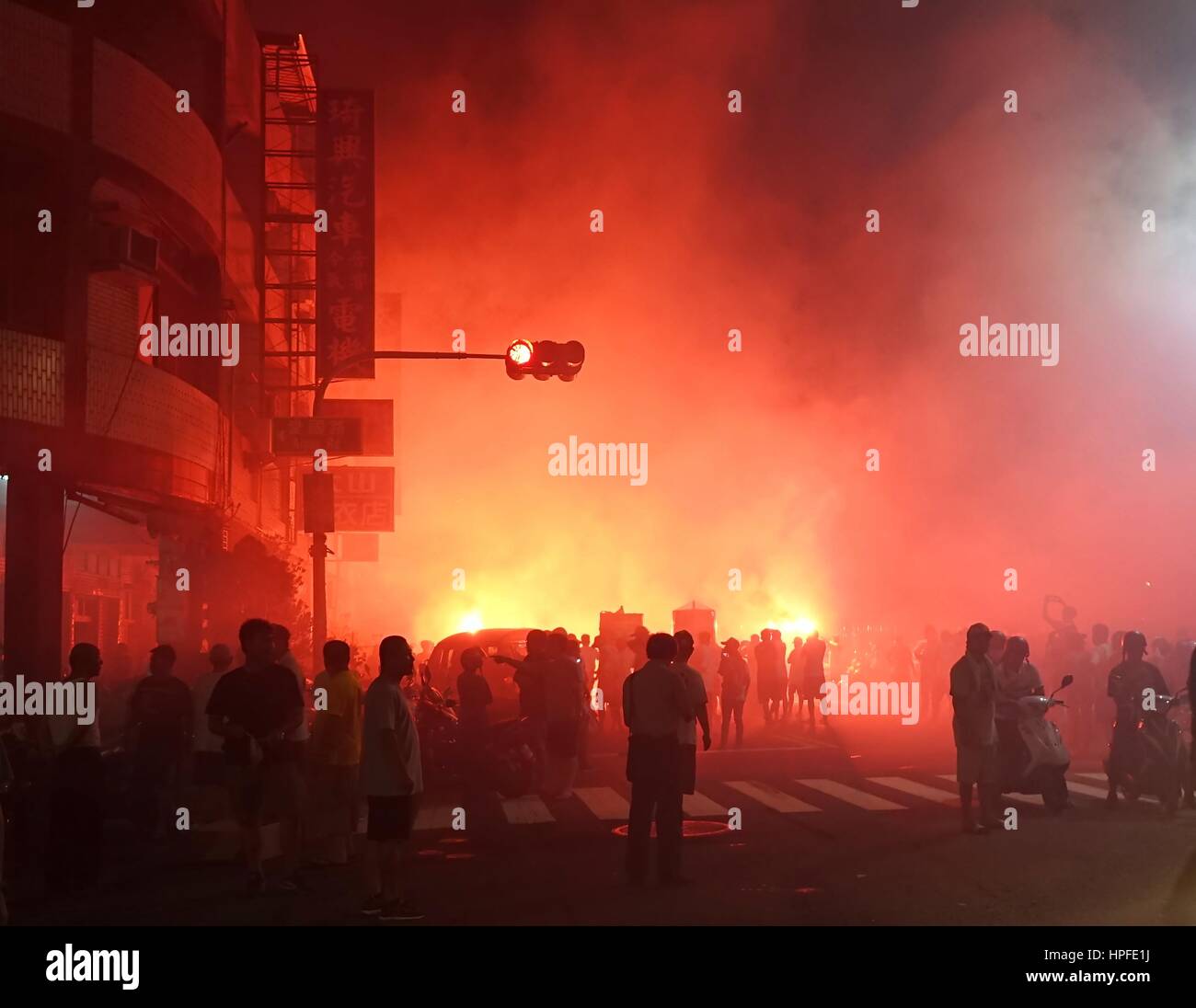 Firecrackers night during chinese hi-res stock photography and images ...