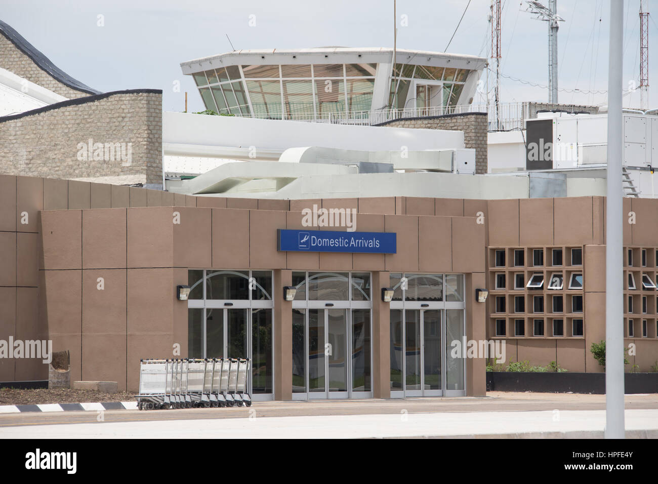 Domestic arrivals, Victoria Falls International Airport, Victoria Falls ...