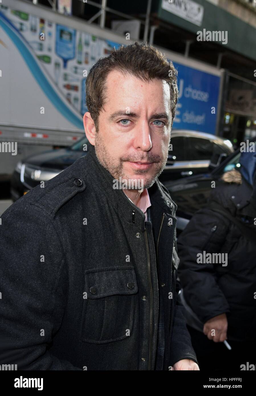 New York, NY, USA. 21st Feb, 2017. Jason Jones out and about for ...