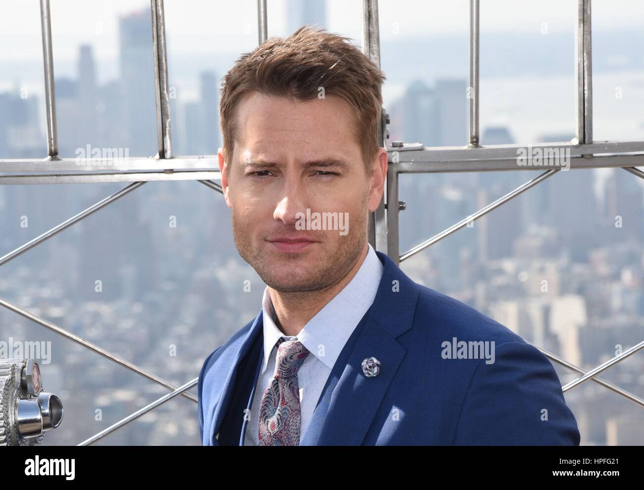 New York, NY, USA. 21st Feb, 2017. Justin Hartley at a public ...