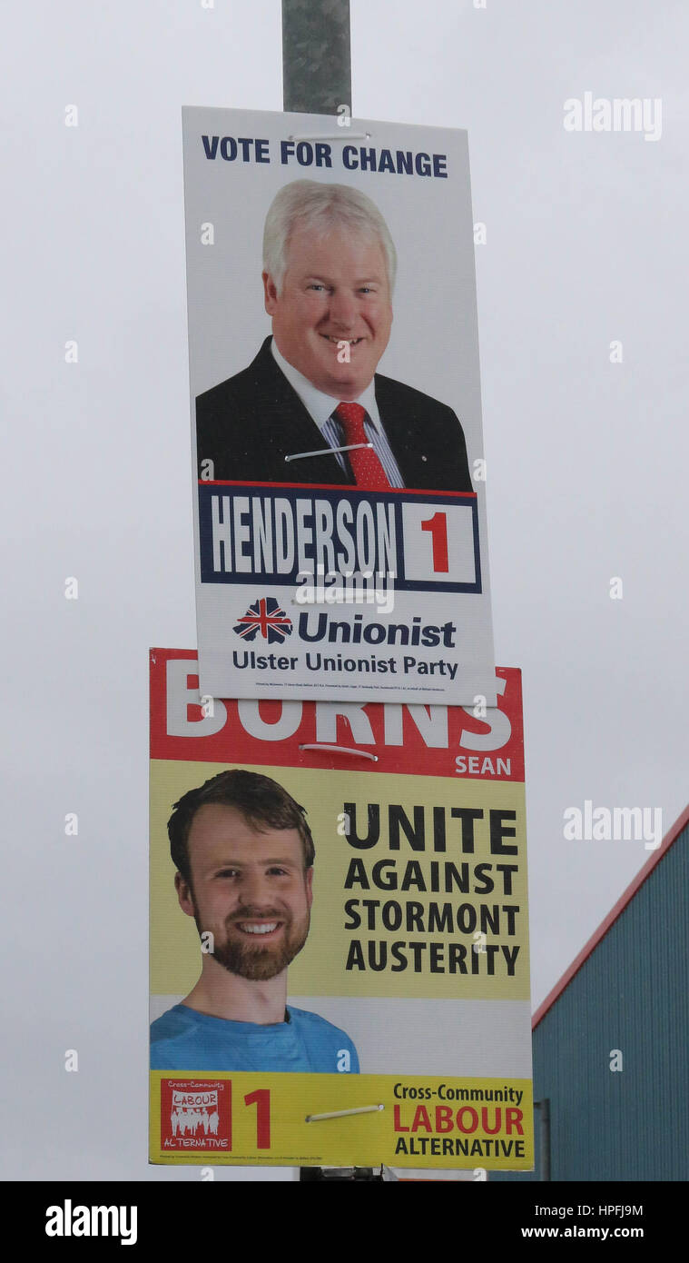 Ni assembly election poster hi-res stock photography and images - Alamy