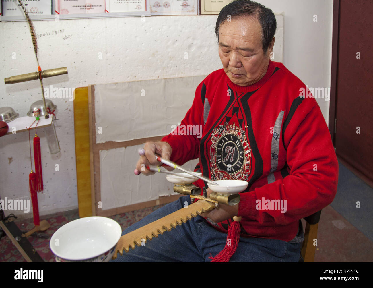 Jili, Jili, China. 21st Feb, 2017. Jilin, CHINA-February 21 2017 ...
