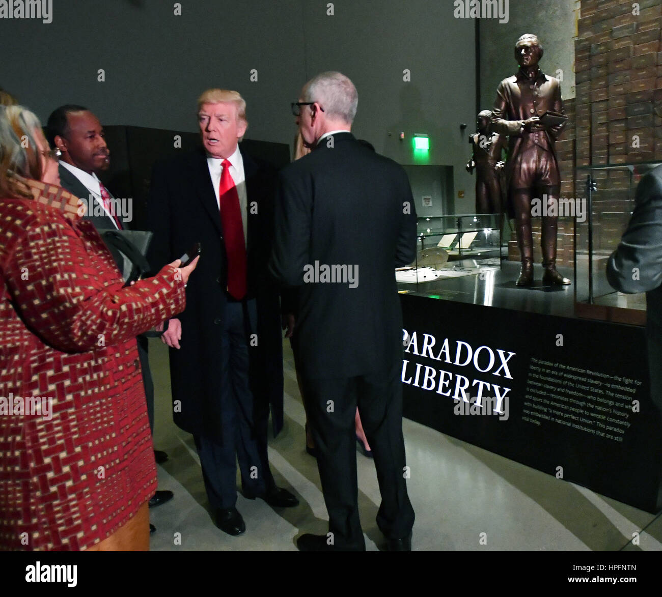 United States President Donald Trump visits the Smithsonian National ...