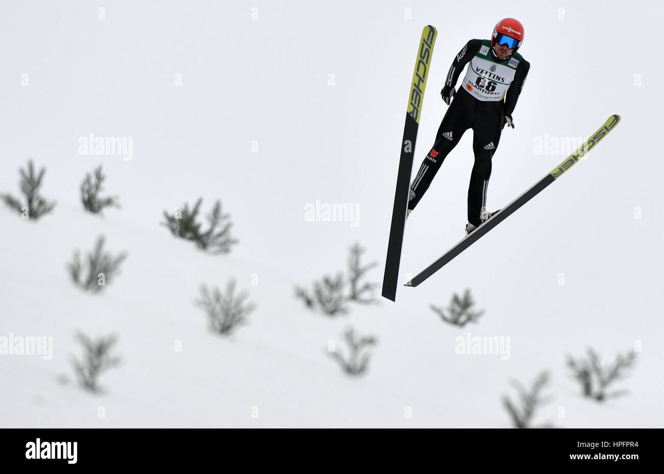 Lahti, Finland. 22nd Feb, 2017. The nordic skiing combined athlete ...