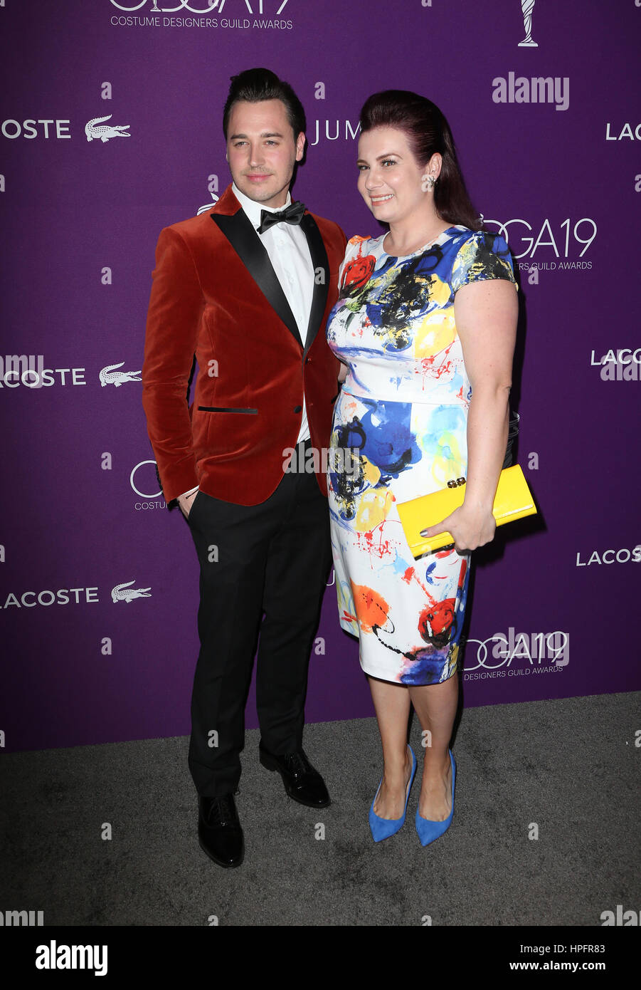 Beverly Hills, CA. 21st Feb, 2017. Ivy Thaide, Bryan Kopp, At 19th CDGA (Costume Designers Guild ...