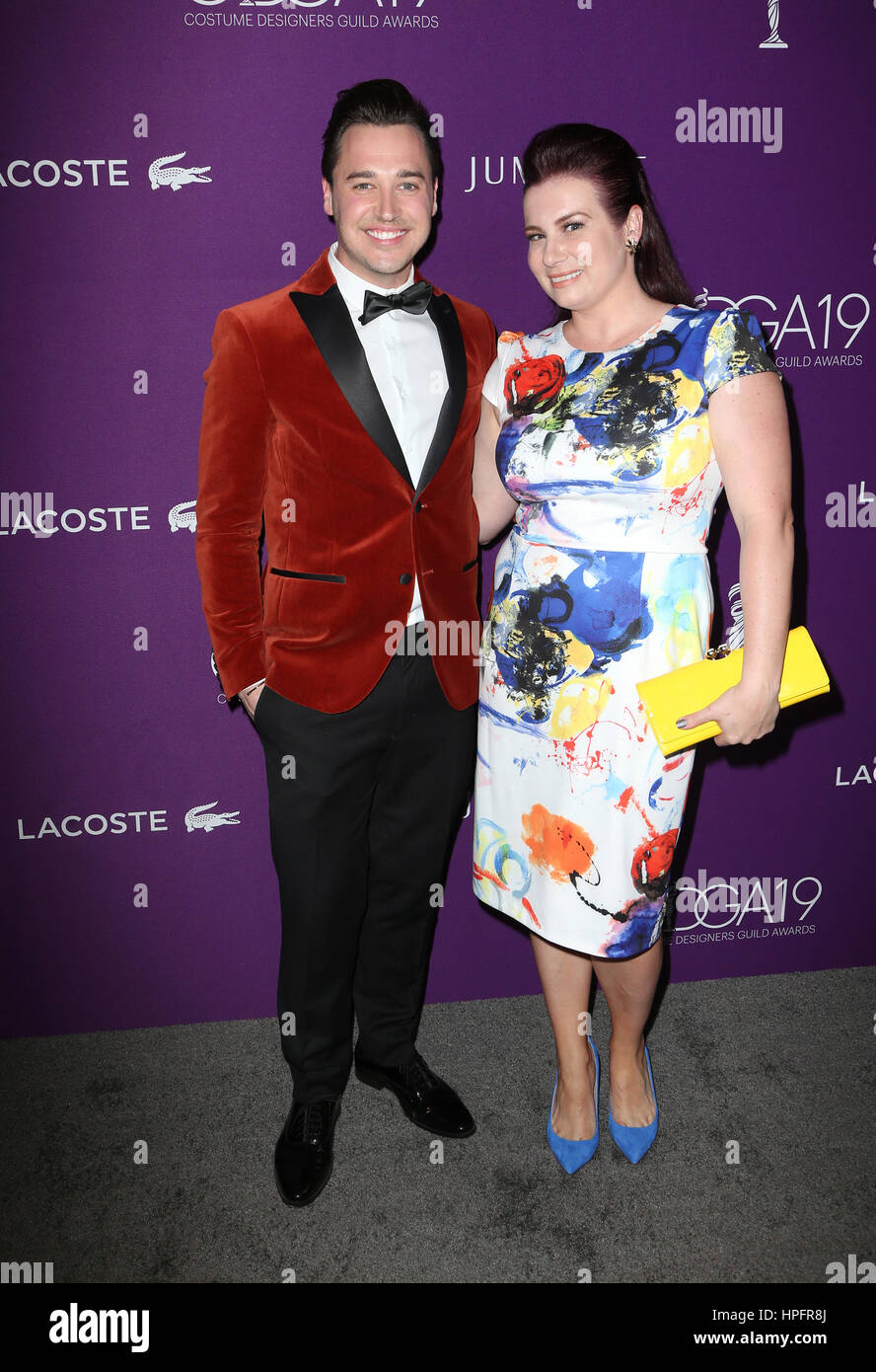 Beverly Hills, CA. 21st Feb, 2017. Ivy Thaide, Bryan Kopp, At 19th CDGA (Costume Designers Guild ...