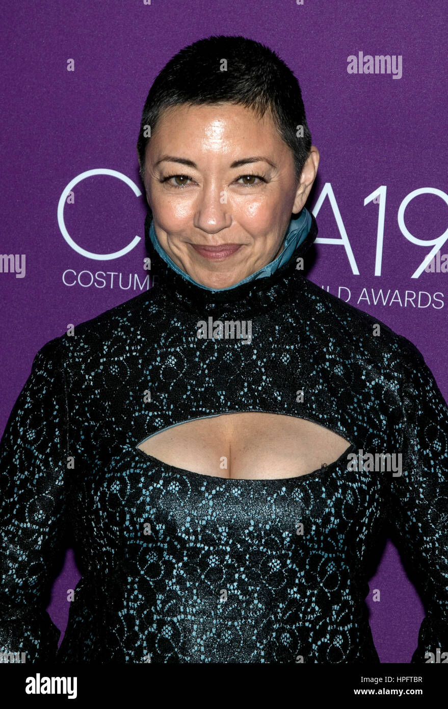 Los Angeles, USA. 21st Feb, 2017. Costume designer Ane Crabtree arrives ...