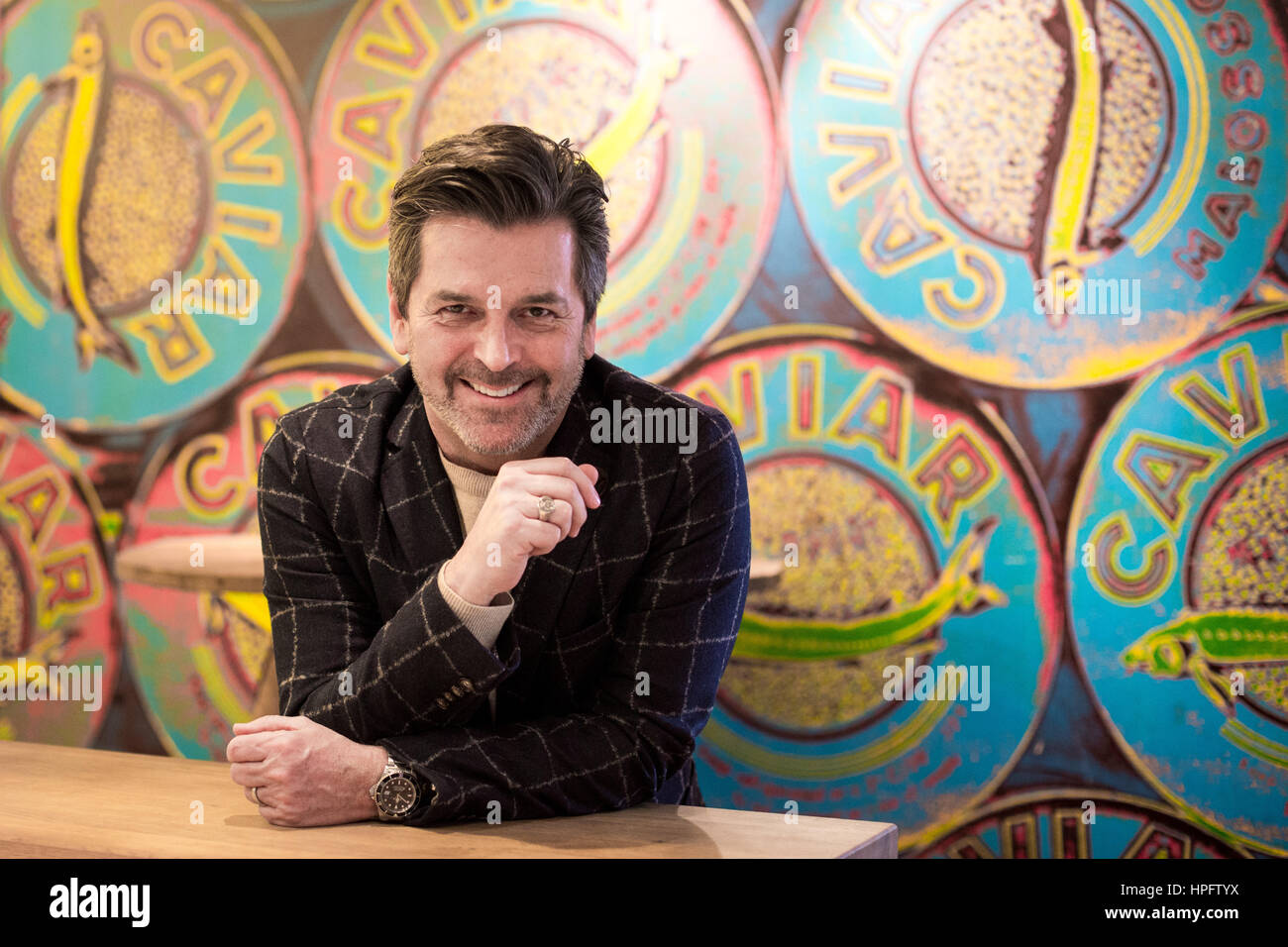 Hamburg, Germany. 21st Feb, 2017. The singer Thomas Anders as seen ...