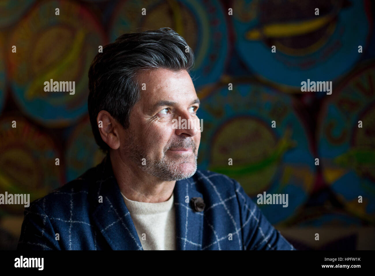 Hamburg, Germany. 21st Feb, 2017. The singer Thomas Anders as seen ...