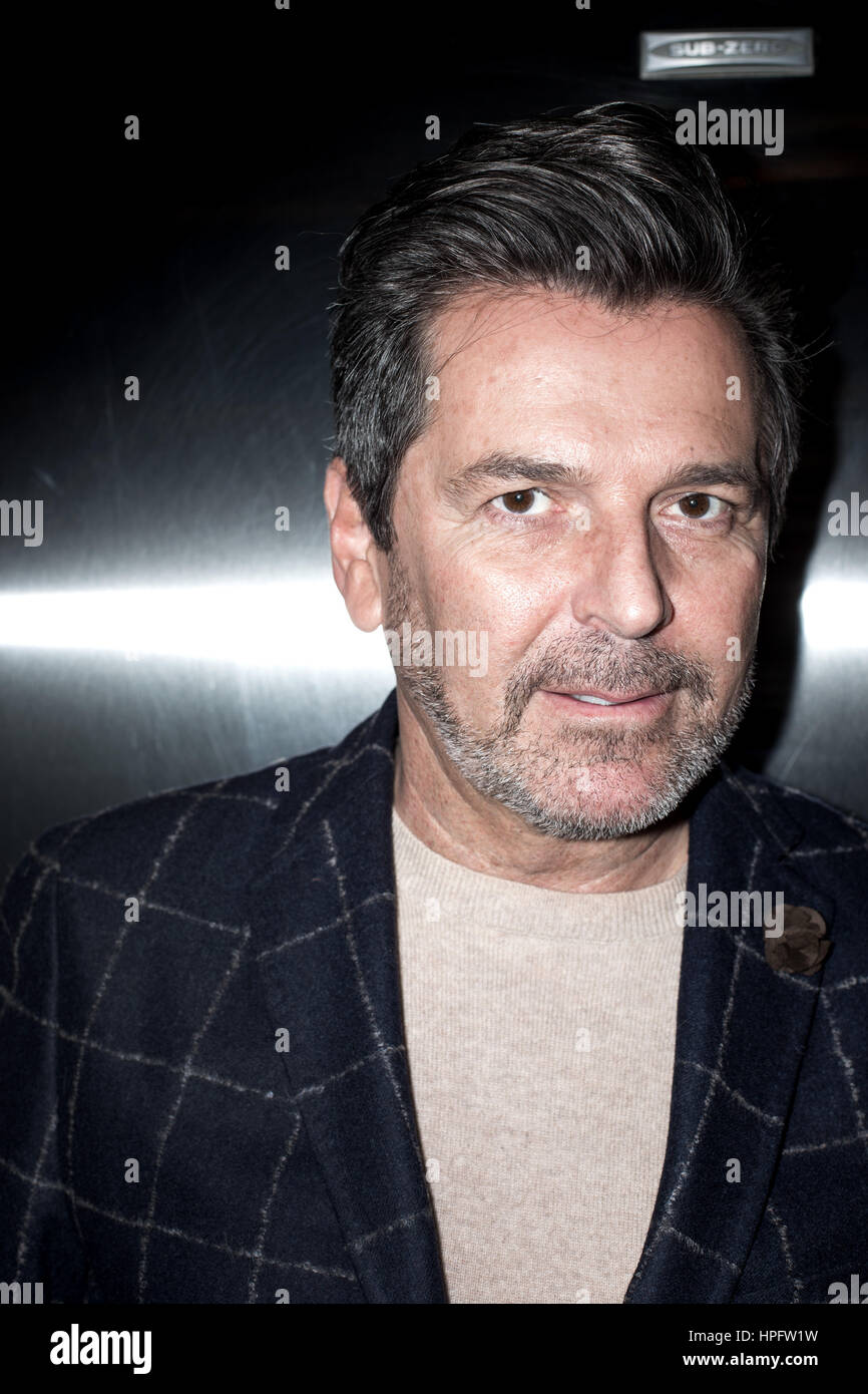Hamburg, Germany. 21st Feb, 2017. The singer Thomas Anders as seen ...