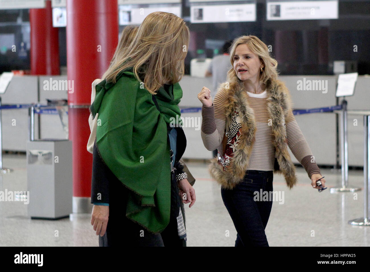 Madrid, Spain. 22nd Feb, 2017. Eugenia Martinez de Irujo and Inka Martí ...