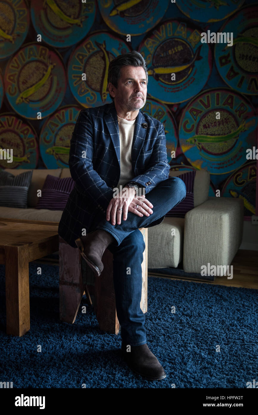 Hamburg, Germany. 21st Feb, 2017. The singer Thomas Anders as seen ...