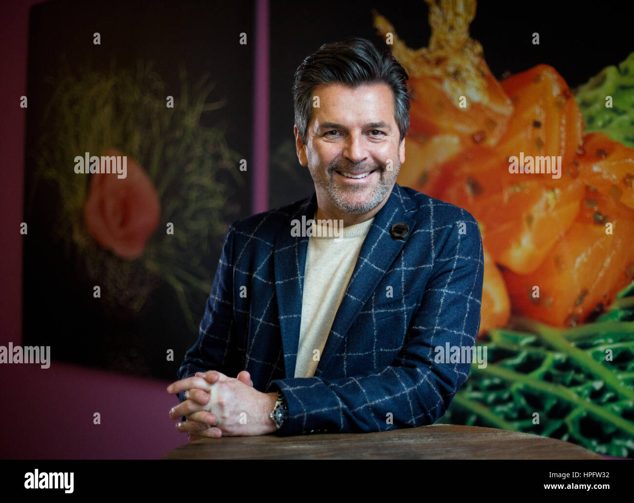 Hamburg, Germany. 21st Feb, 2017. The singer Thomas Anders as seen ...