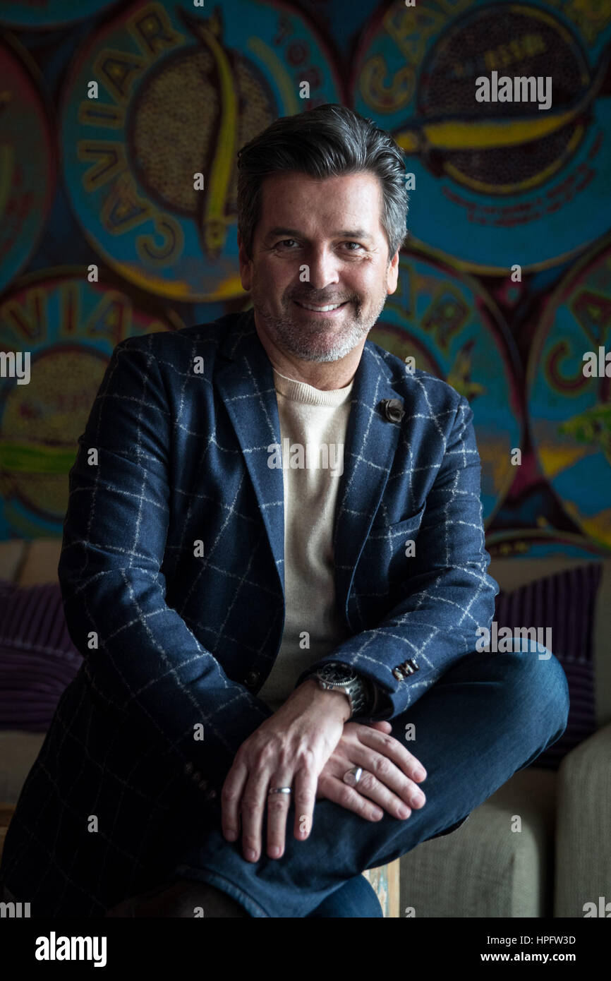 Hamburg, Germany. 21st Feb, 2017. The singer Thomas Anders as seen ...