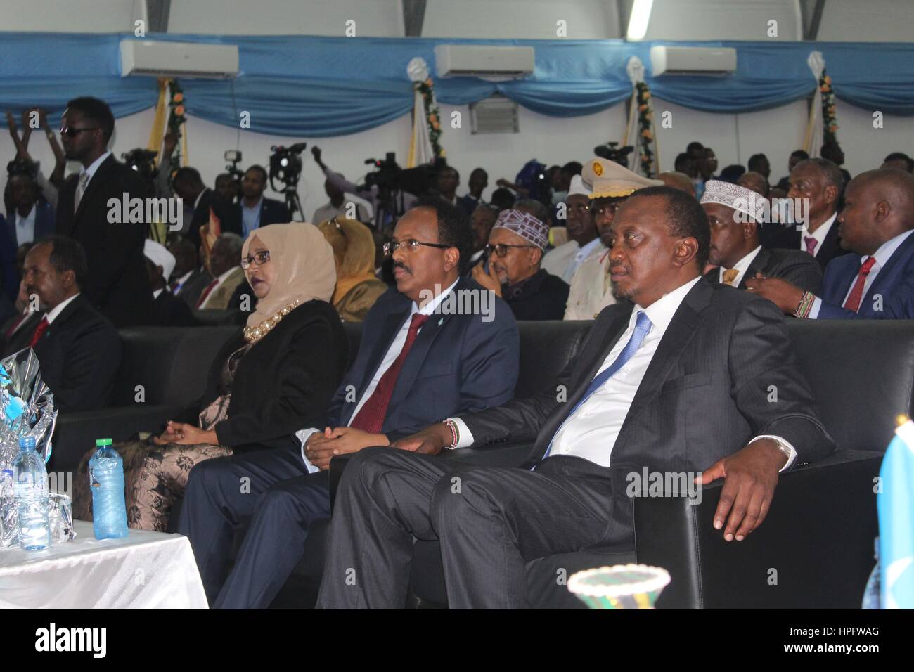 Mogadishu, Somalia. 22nd Feb, 2017. Somalia's new president Mohamed ...