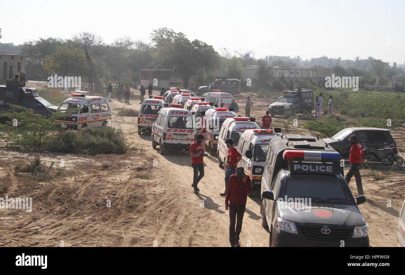 Dead bodies of terrorists killed in an encounter in Malir area of ...