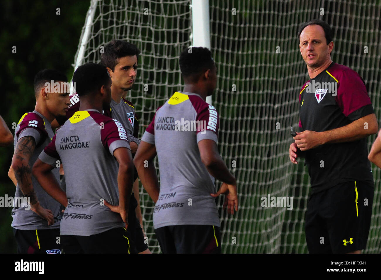 SÃO PAULO, SP - 22.02.2017: TRAINING OF SPFC - Rogério Ceni during ...