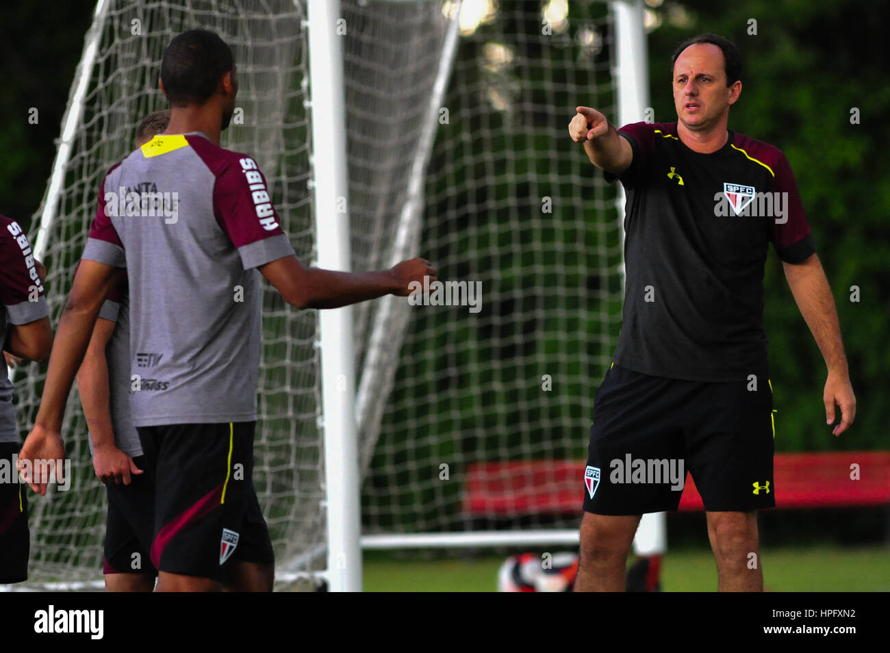 SÃO PAULO, SP - 22.02.2017: TRAINING OF SPFC - Rogério Ceni during ...