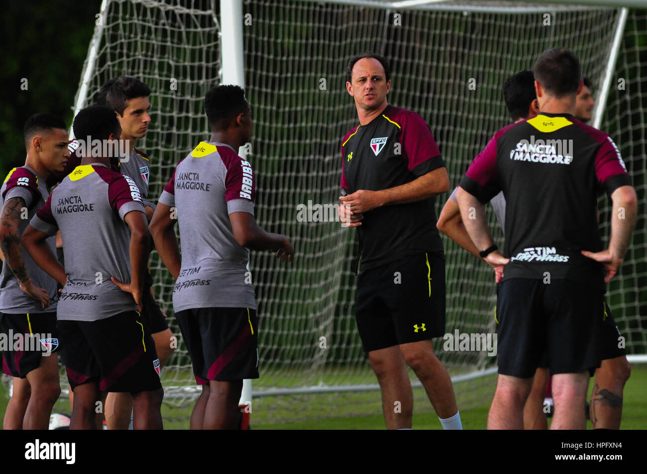 SÃO PAULO, SP - 22.02.2017: TRAINING OF SPFC - Rogério Ceni during ...